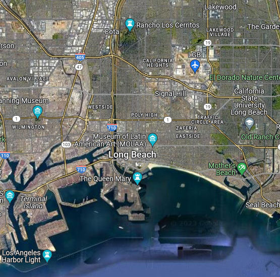 Mapas De Google De Long Beach, California